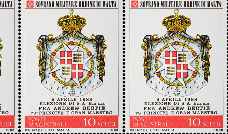 Emissione 121 – Elezione di S.A. Em.ma Fra’ Andrew Bertie 78° Principe ...